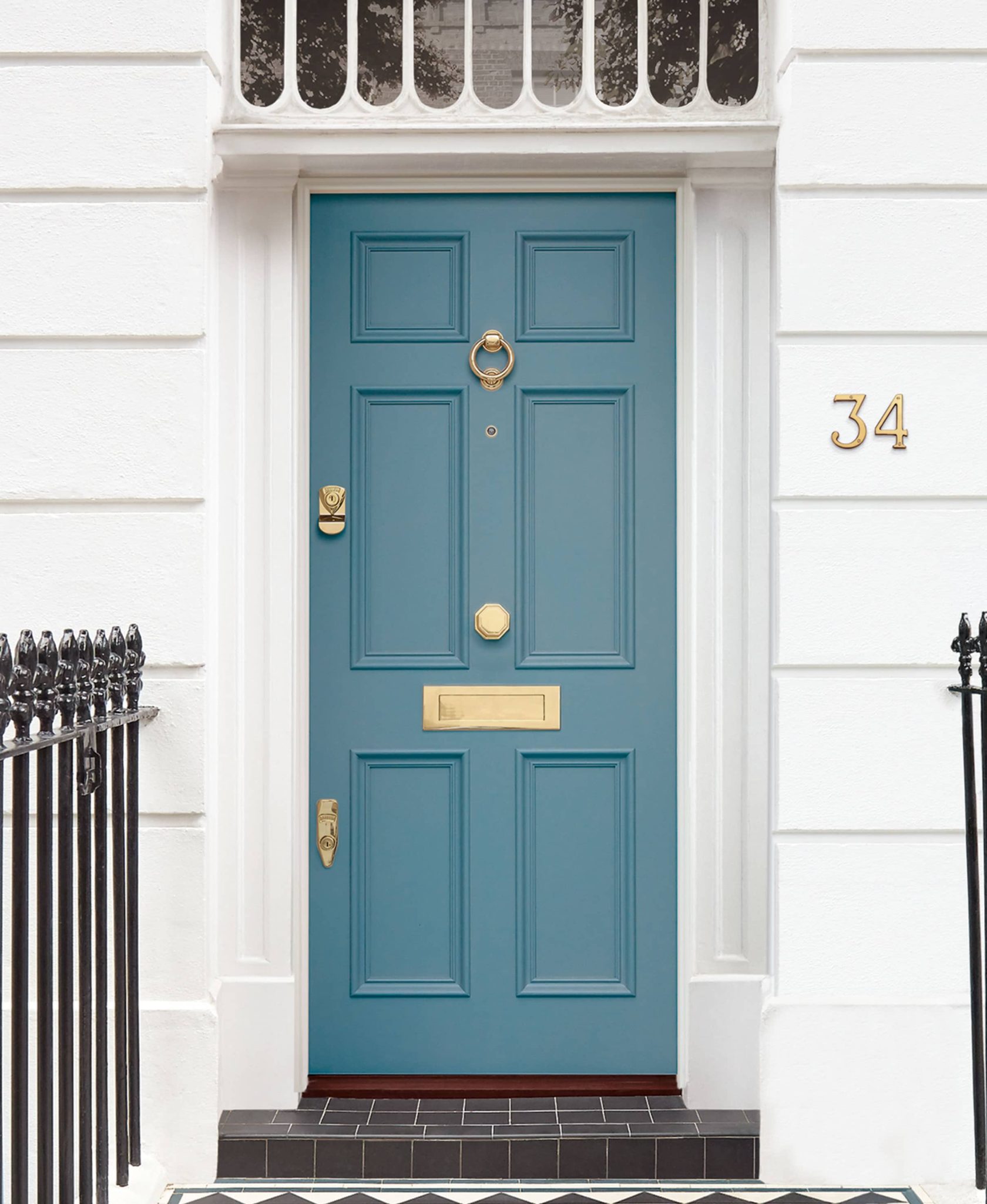 Blue Georgian Door | London Door Company