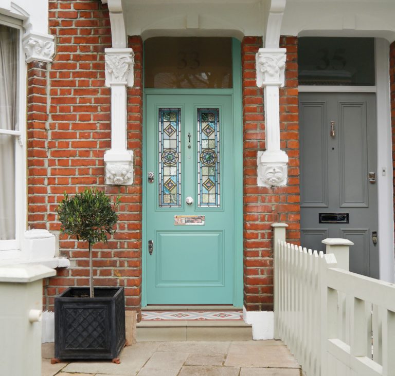 Light Green Victorian Door | Luxury Front Doors | London Door Company