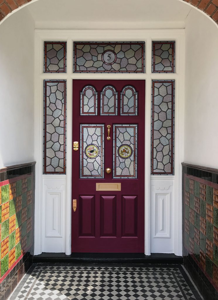 Dark Red Victorian Door Luxury Front Doors London Door Company