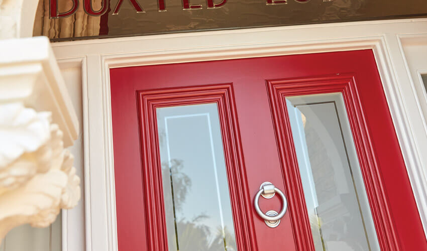 Red Victorian Front Door - London Door Company