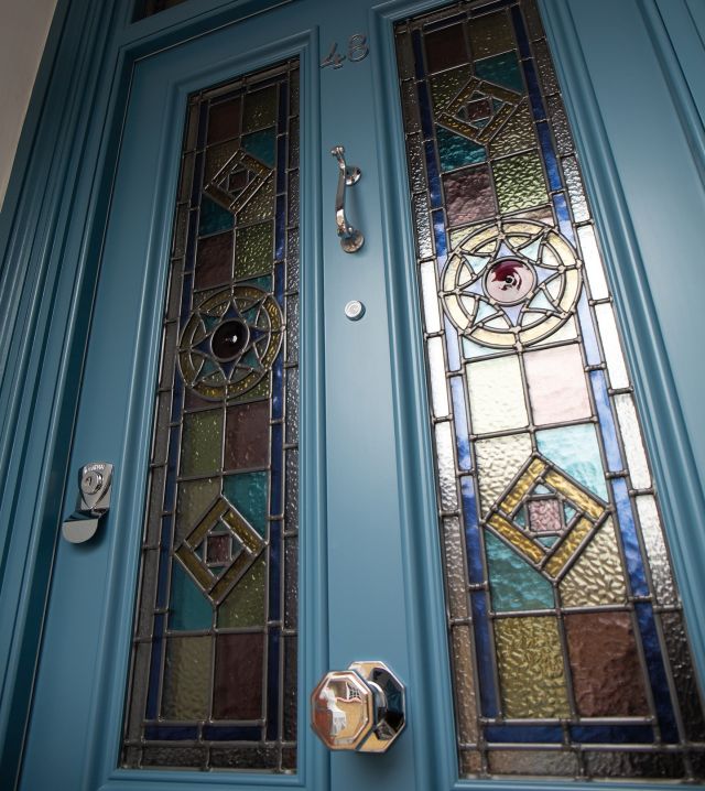 The bespoke nature of our stained glass doors